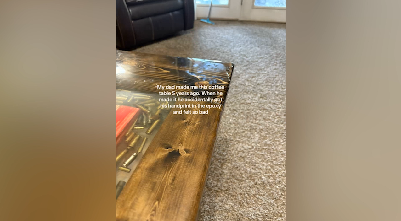 Woman's Dad Died, Months Later She Noticed Something In Her Coffee Table