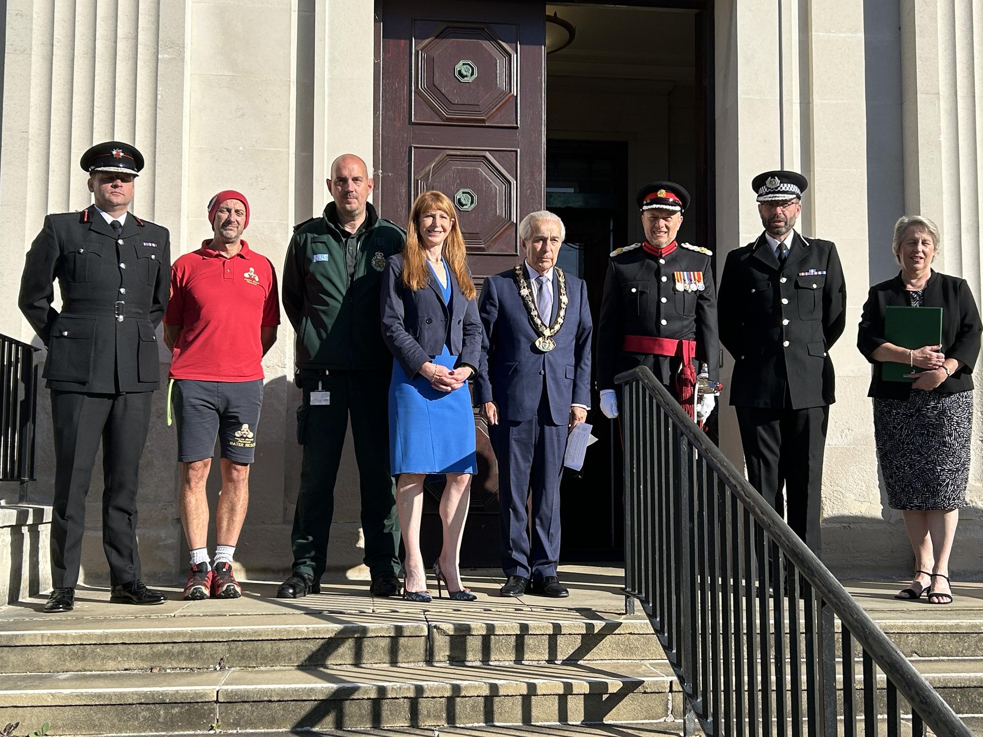 Official flag-raising event takes place in Hertfordshire for Emergency ...