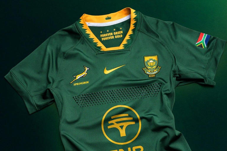 Why do the Springboks wear green and gold?