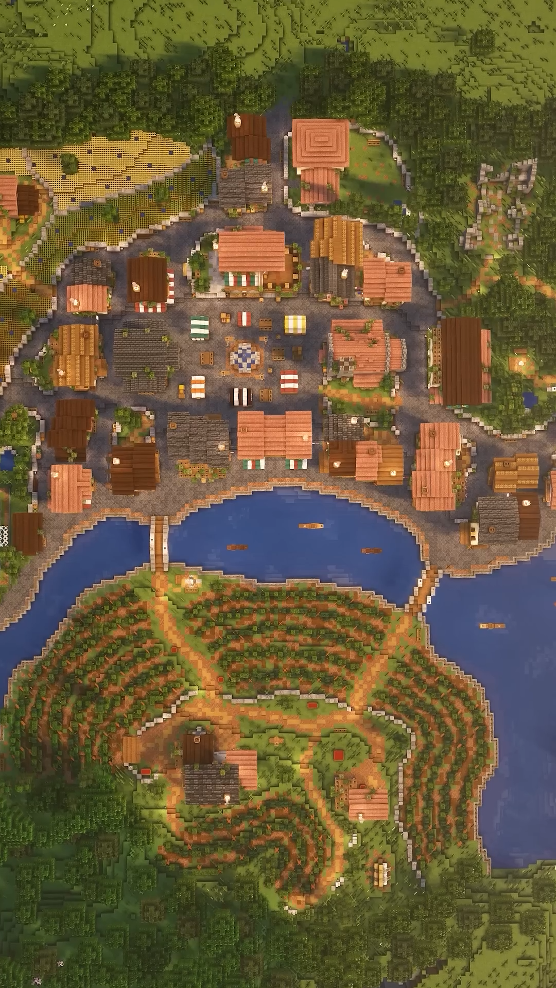 Minecraft Italian Village Progress Build