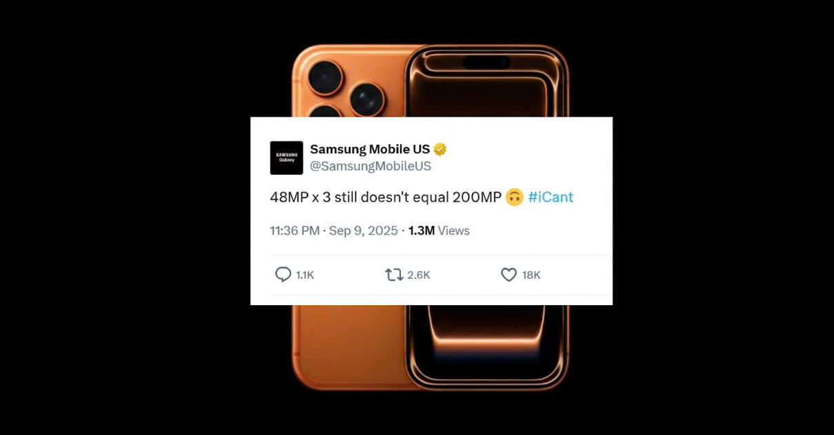 Samsung Throws Serious Shade at iPhone 17 with Brutal #iCant Tweets