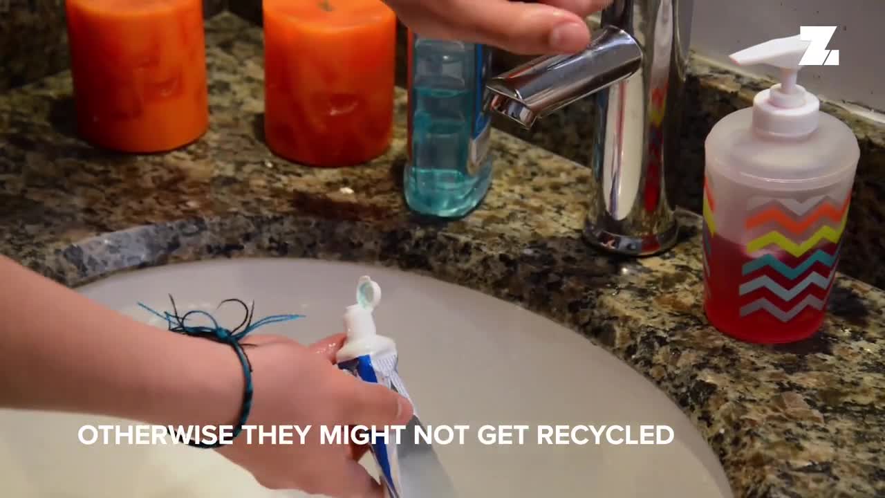 Here's how you SHOULD be recycling toothpaste tubes