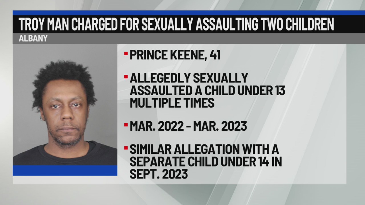 Troy man charged for allegedly sexually assaulting two children