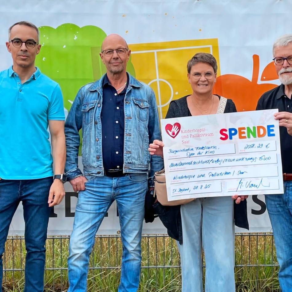 Initiative Fideliswiese spendete über 2000 Euro an Kinderhospiz-Team