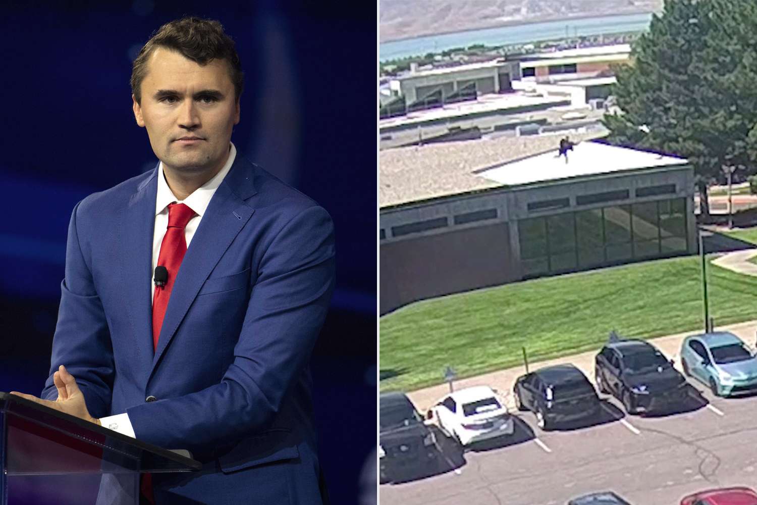 Charlie Kirk Shooting Suspect Seen Jumping off Roof, Fleeing Scene in Video Released by FBI