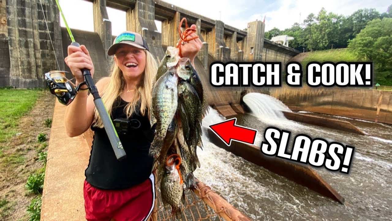 Crappie fishing massive spillway for tacos and fun