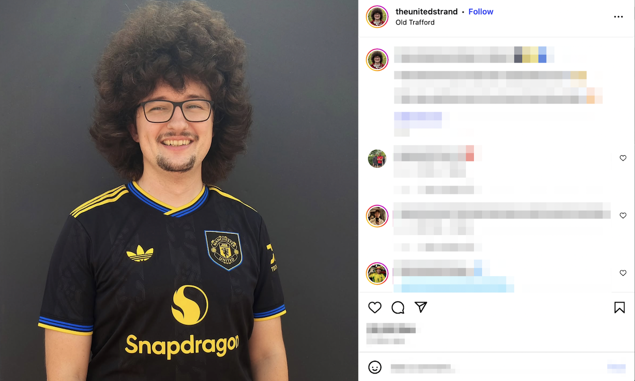 The incredible hair transformation of Manchester United super fan 'The ...