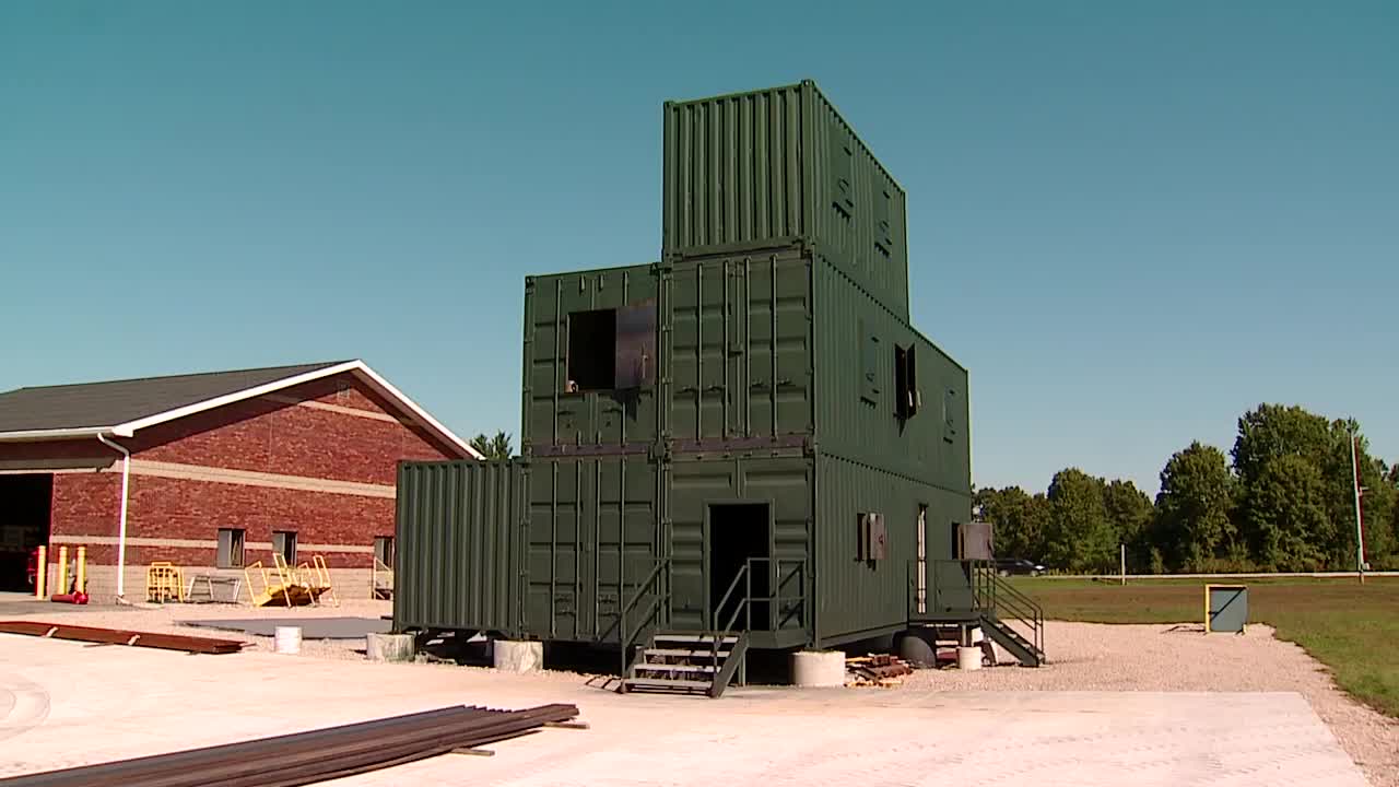 Courtland Fire Department builds training facility using shipping ...