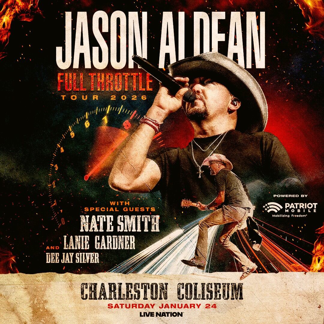 Jason Aldean to perform at Charleston Coliseum