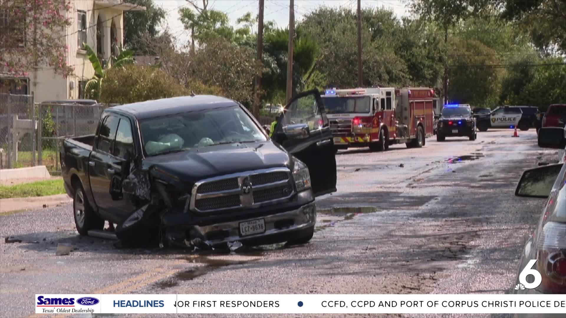 Corpus Christi police are investigating three-car accident on Ruth Street