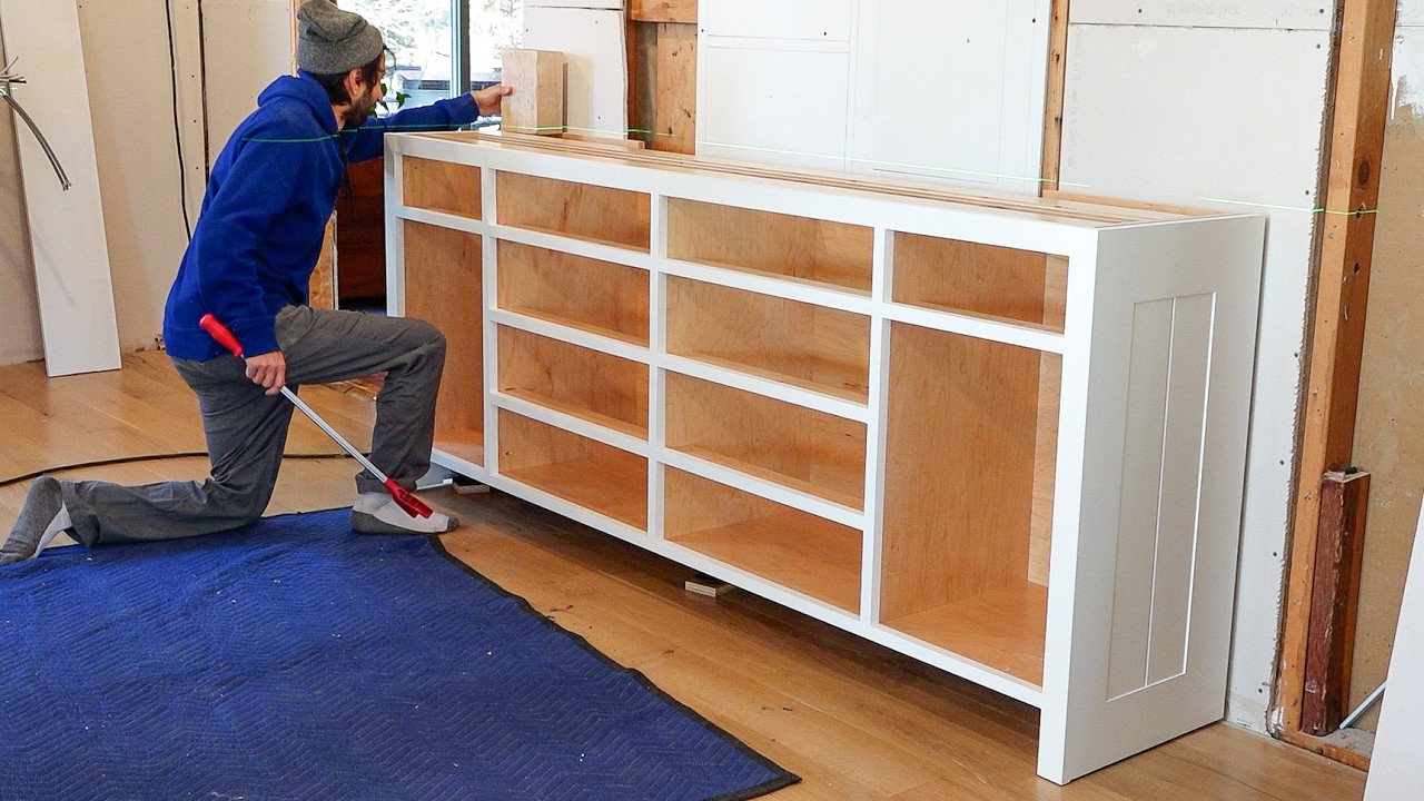Watch me create a sleek buffet cabinet!