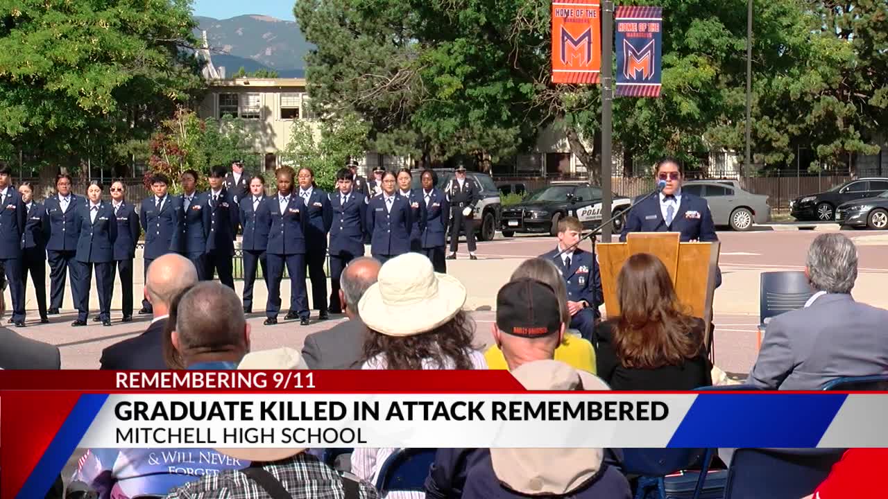 Mitchell High School AFJROTC hosts 9/11 ceremony