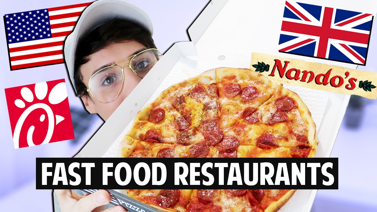 American vs British Fast Food Restaurants Taste Test