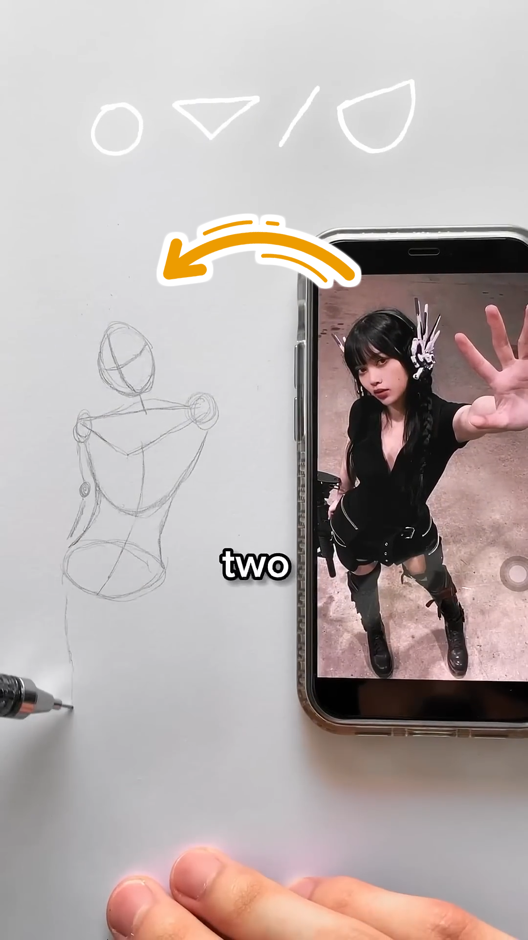 Quick Pose Sketch in 33 Seconds
