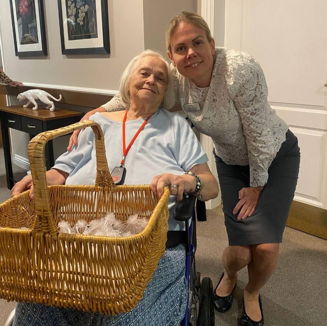 Kind-hearted resident shows appreciation for staff and care provided by ...