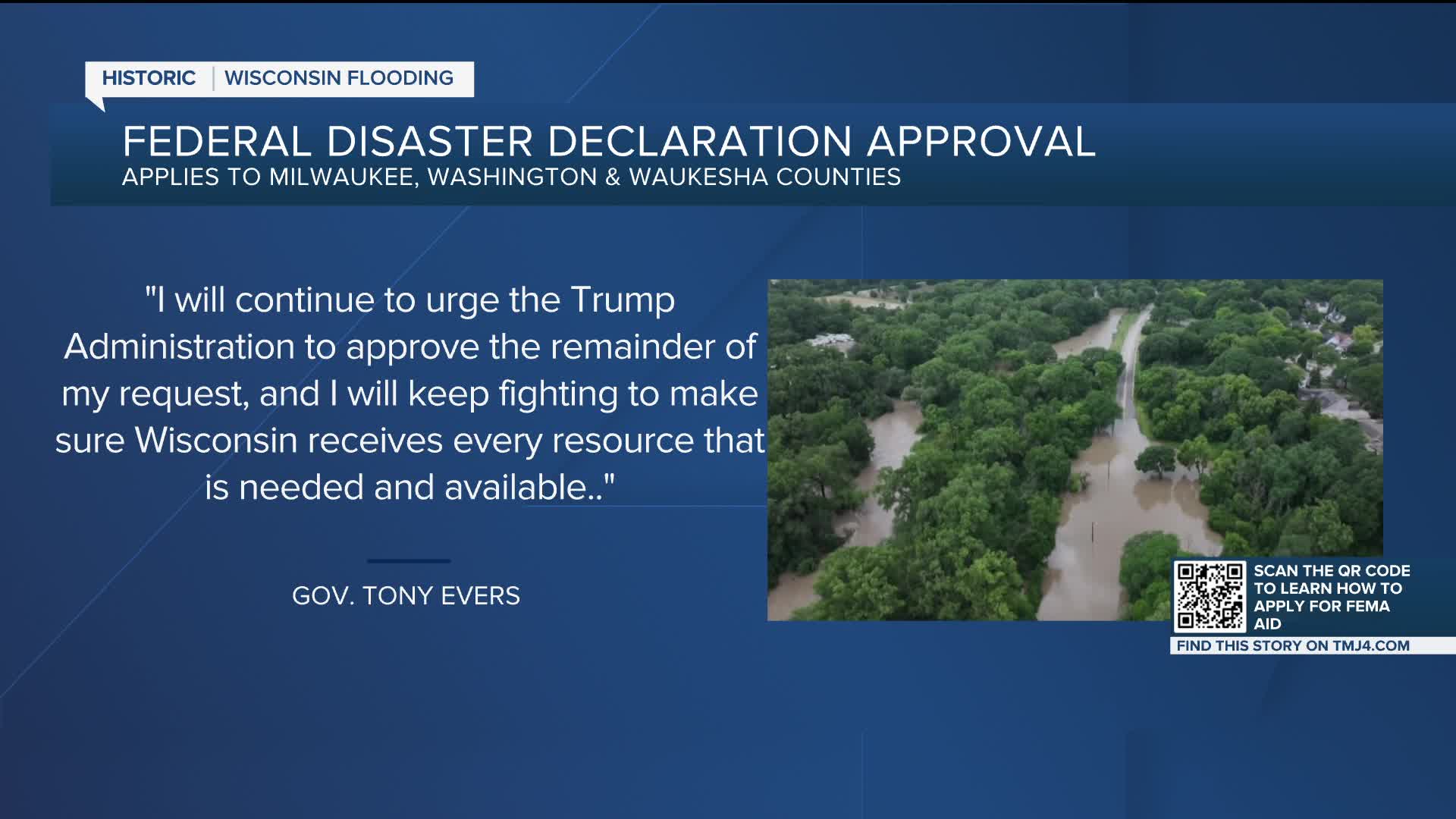 Trump declares federal disaster for Milwaukee, Washington, Waukesha ...