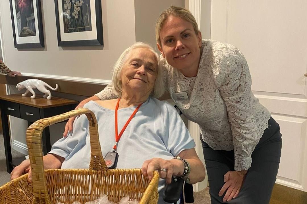Kind-hearted resident shows appreciation for staff and care provided by ...