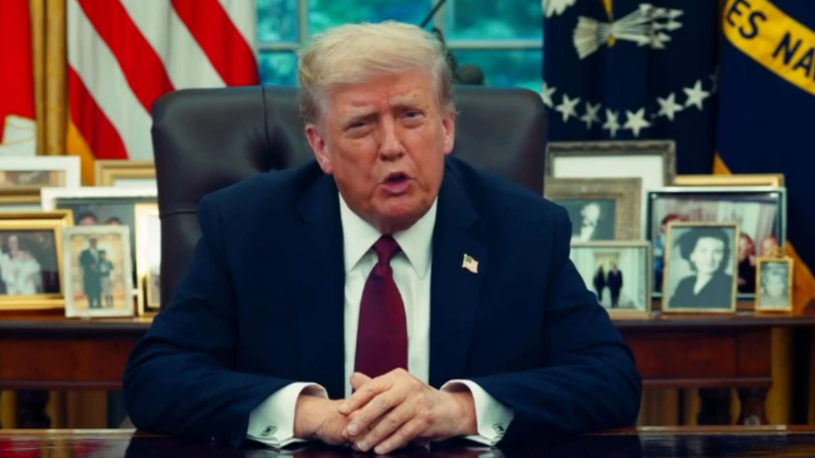 Photos of Trump's 'Drooping Face' at 9/11 Pentagon Memorial Sparks ...