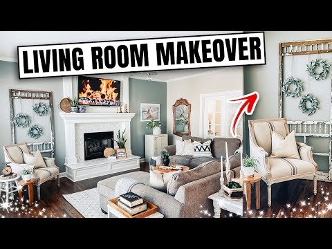 Farmhouse Inspired Living Room Transformation Using Budget Decor