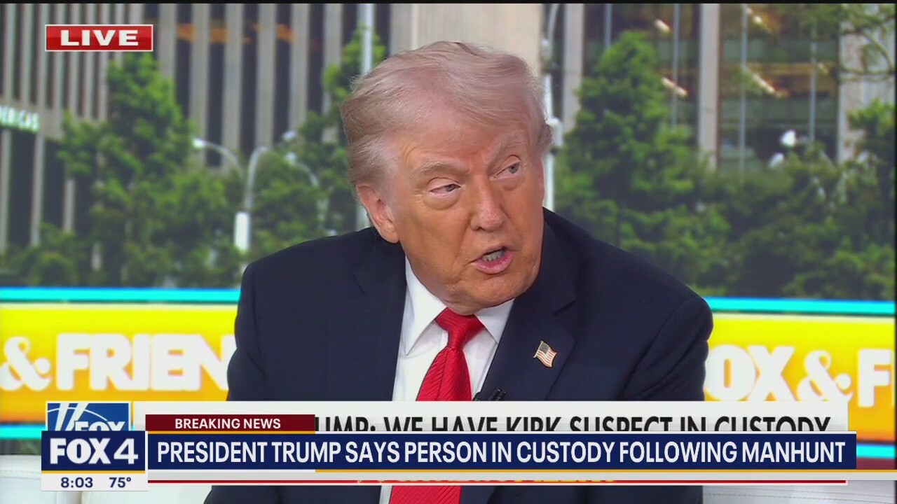 Charlie Kirk shooting suspect in custody, Trump says