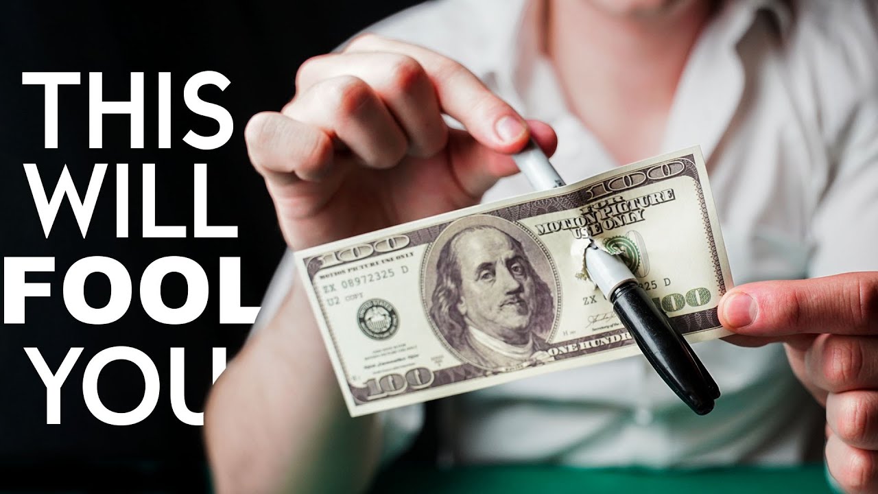 How to Make a Pen Pass Through Money Without Damage