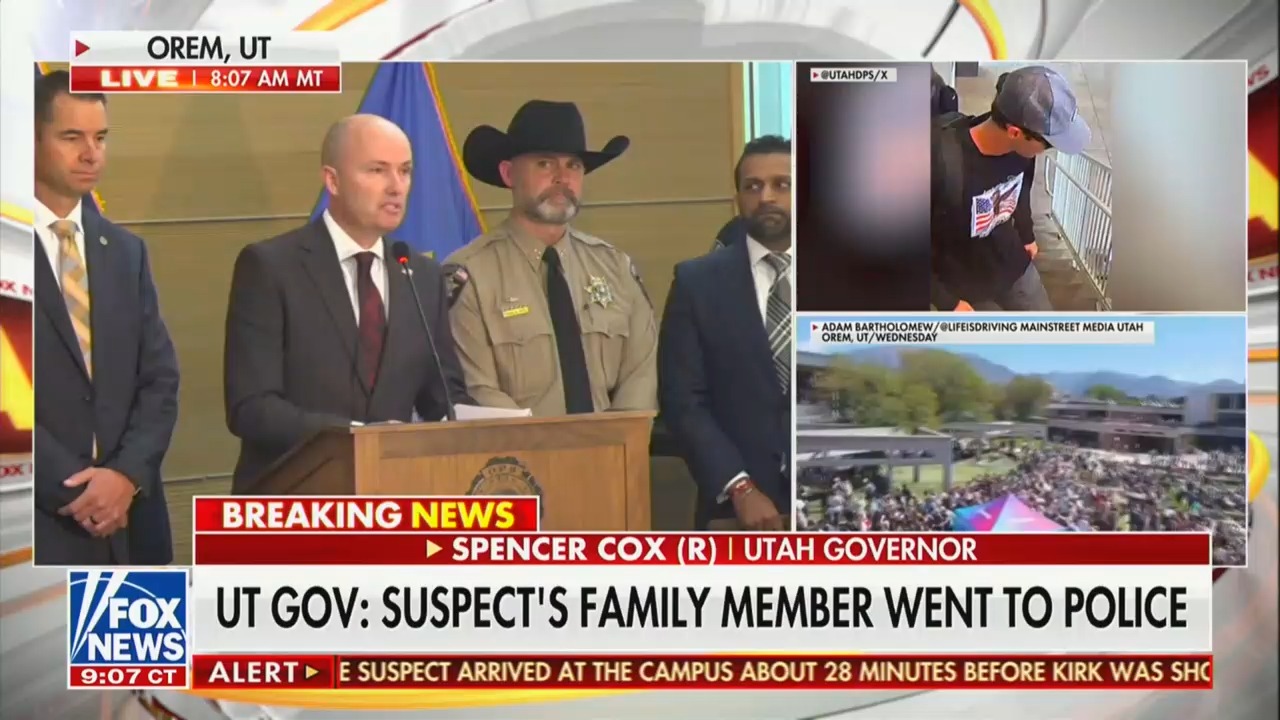 ‘Hey, Fascist! Catch!’ Utah Governor Reveals What Charlie Kirk Shooter ...