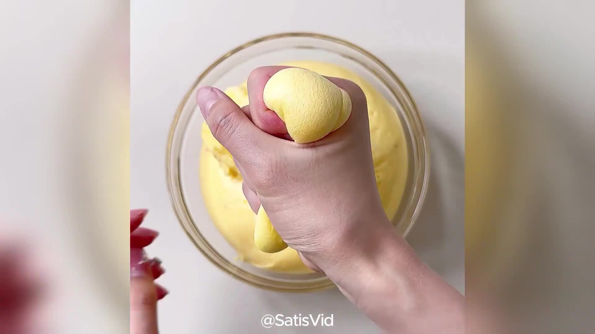 ASMR Slime Pressing and Stretching Sounds