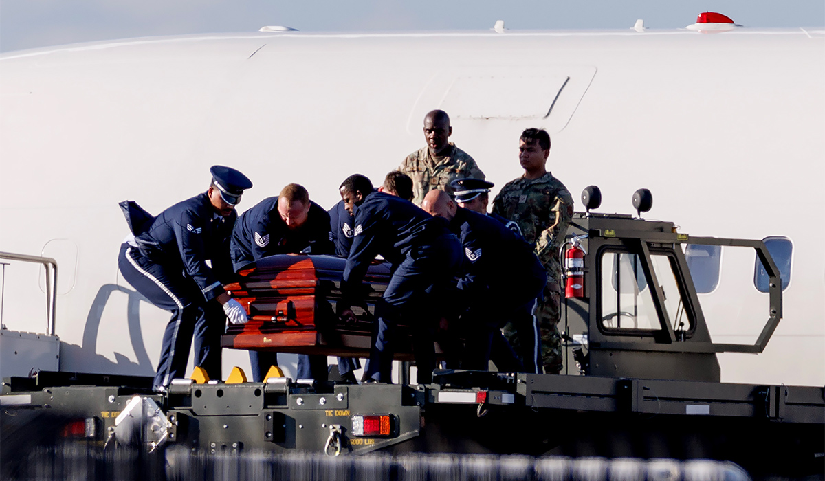 Charlie Kirk’s body is flown home on Airforce two accompanied by his ...