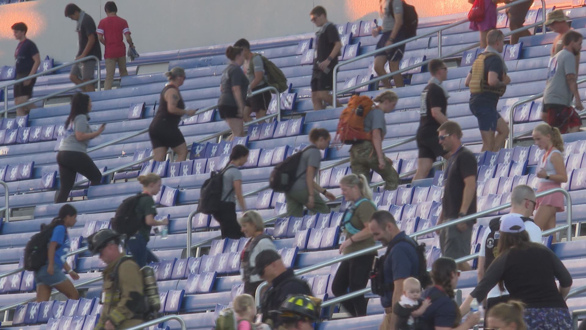 Stair climb at Kroger Field honors 9/11 first responders