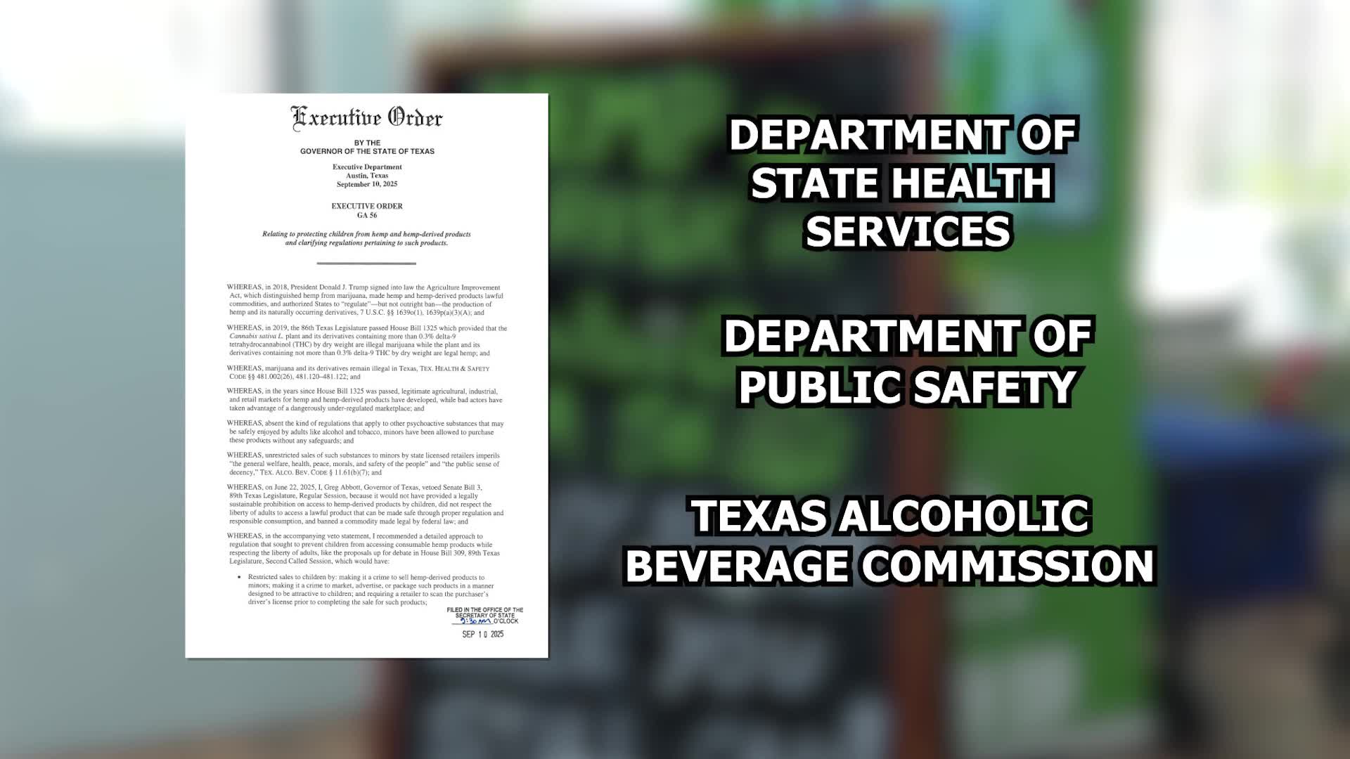 Explaining Texas Gov. Greg Abbott's THC executive order