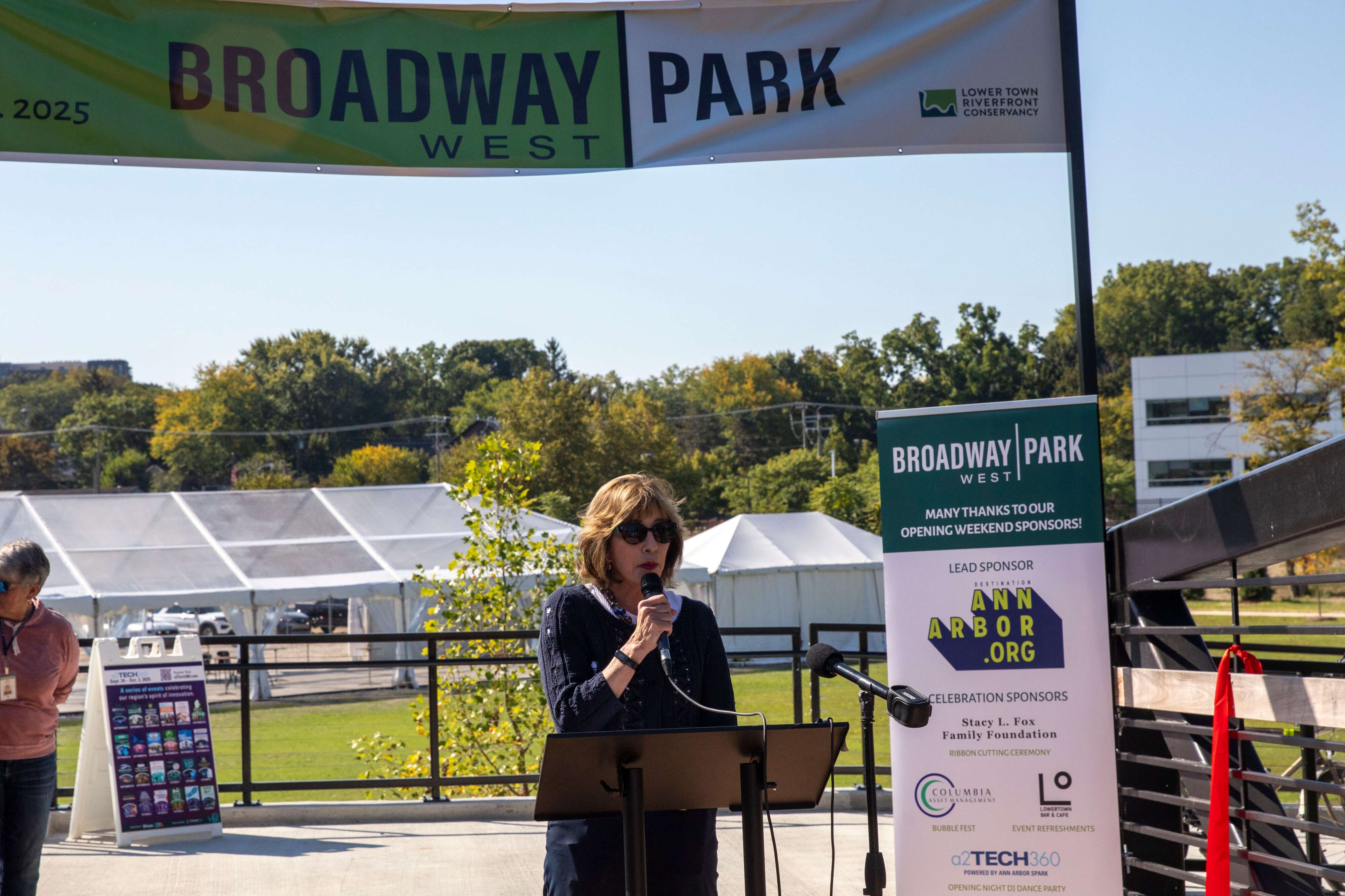 Broadway Park West, Ann Arbor’s new riverfront park, now officially open