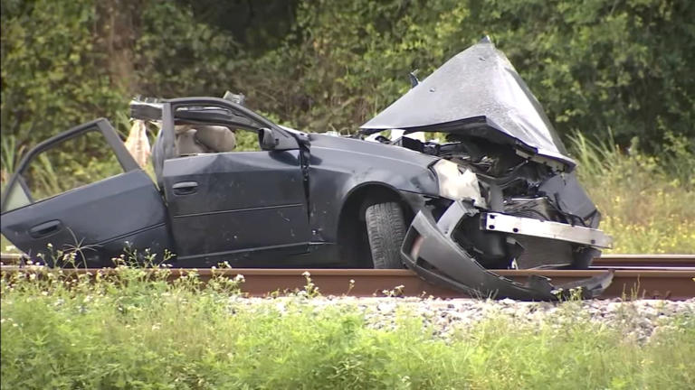 Brightline train hits car in Rockledge