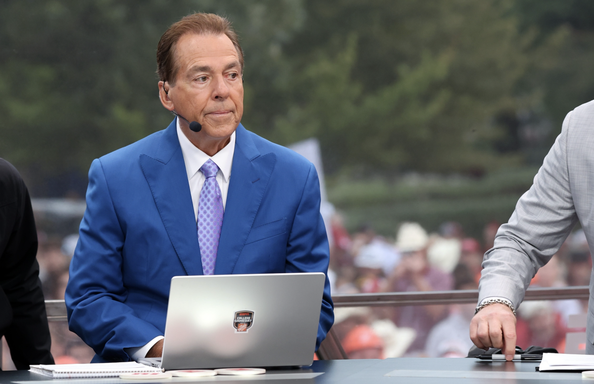 Nick Saban told a little white lie while live on TV in Knoxville and ...