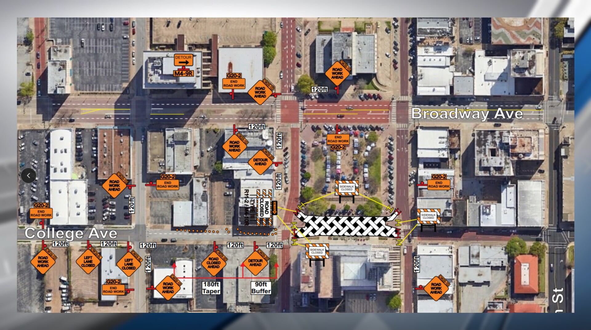 Tyler Square’s College Avenue to close, some parking to reopen amid ...