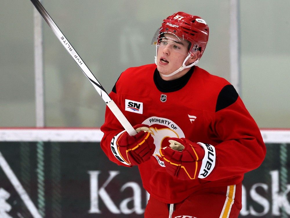 Flames prospect Matvei Gridin on a mission to ‘dominate’