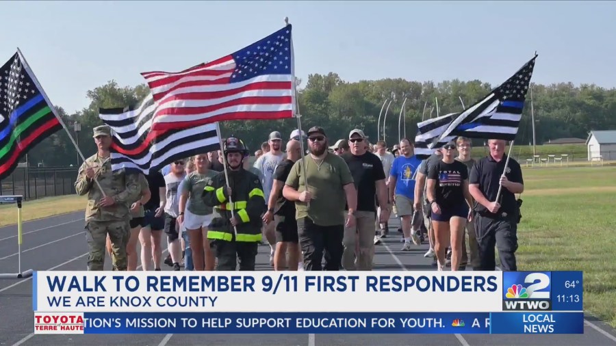 VU Students Honor 9/11 First Responders with Memorial Walk