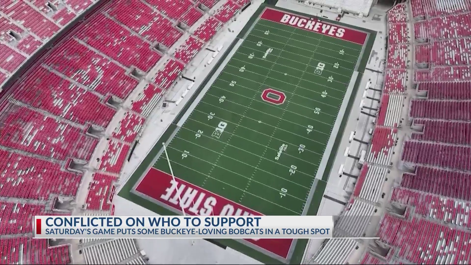 Those with ties to both Ohio University and Ohio State put in tough spot