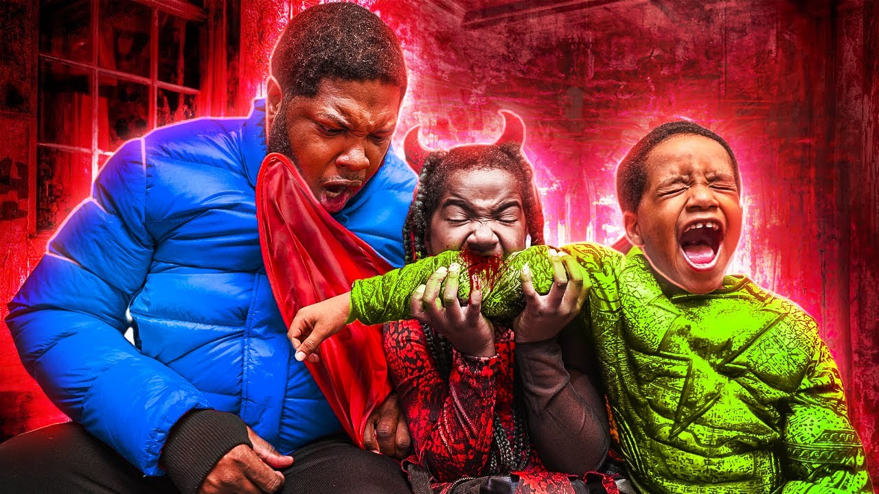 Little vampire daughter turns evil—dad teaches her a lesson