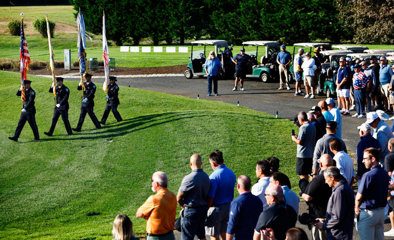 At Colts Neck golf course, an 18-ton slab of the World Trade Center and ...