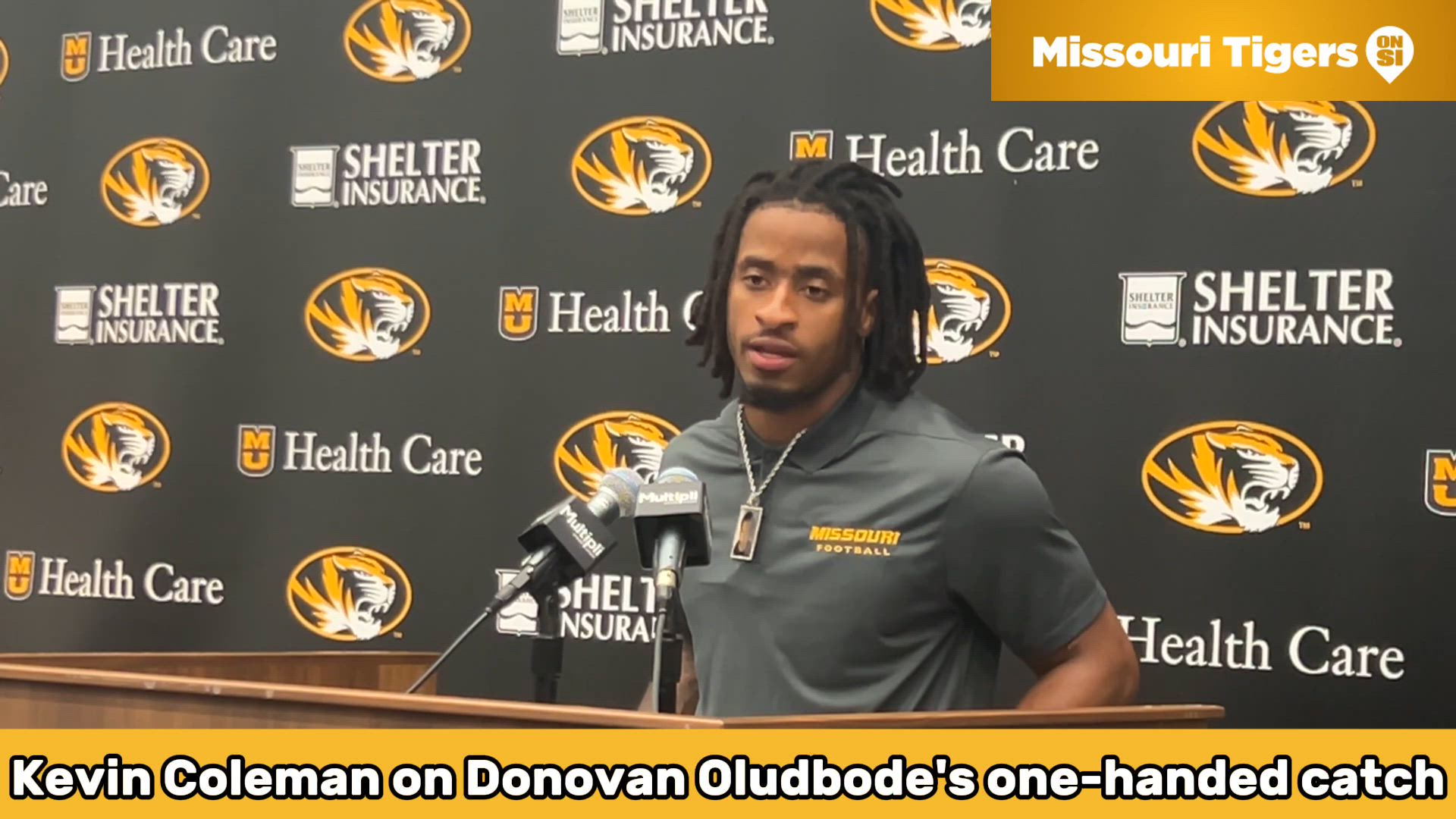 Mizzou WR Kevin Coleman Jr. on Freshman WR Donovan Olugbode's One ...