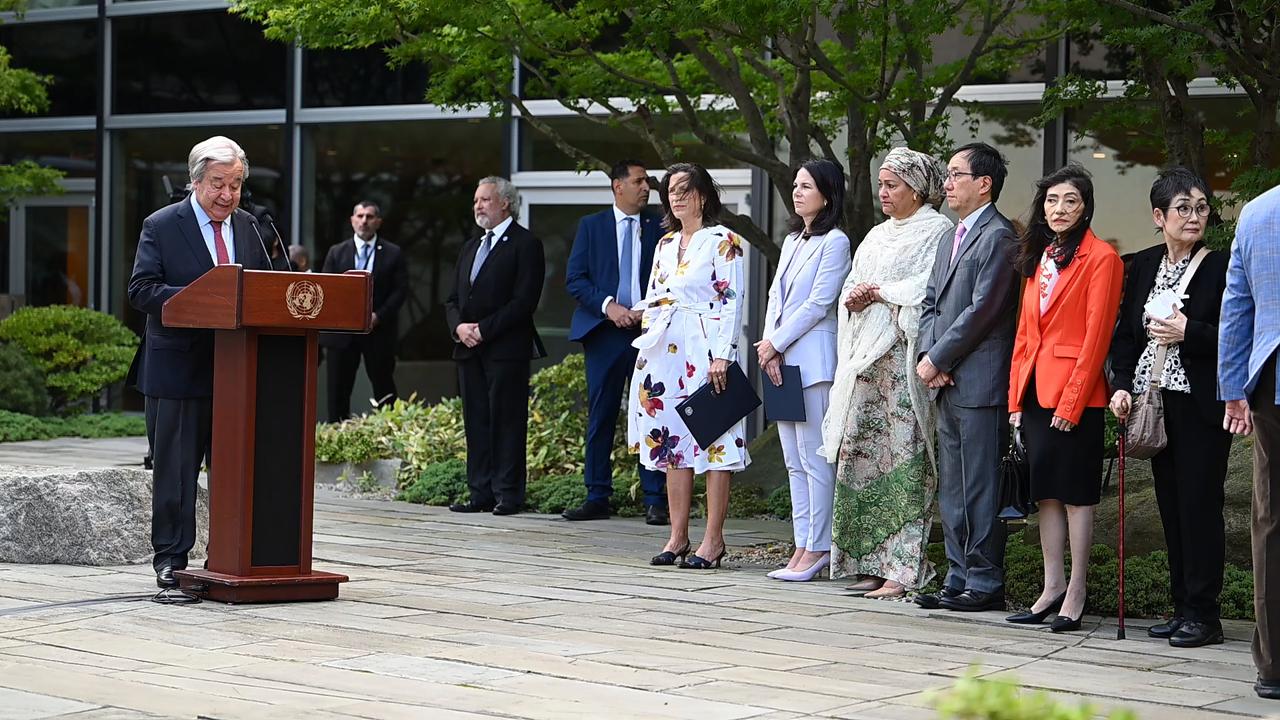 NY: UN Peace Bell Ceremony On International Day of Peace 2025 - 63964517