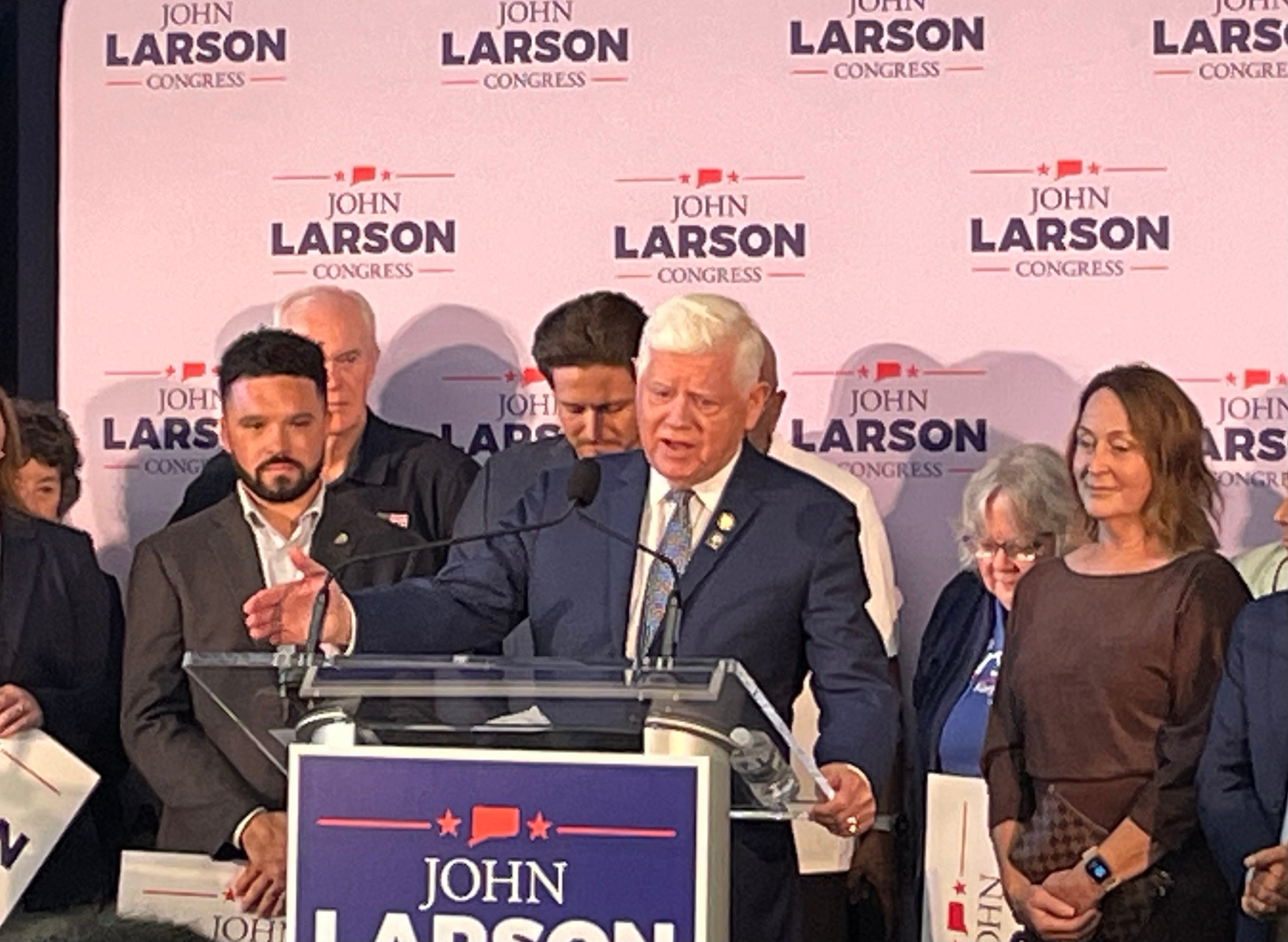 Fighting Trump and fending off fellow Democrats, Larson launches latest ...