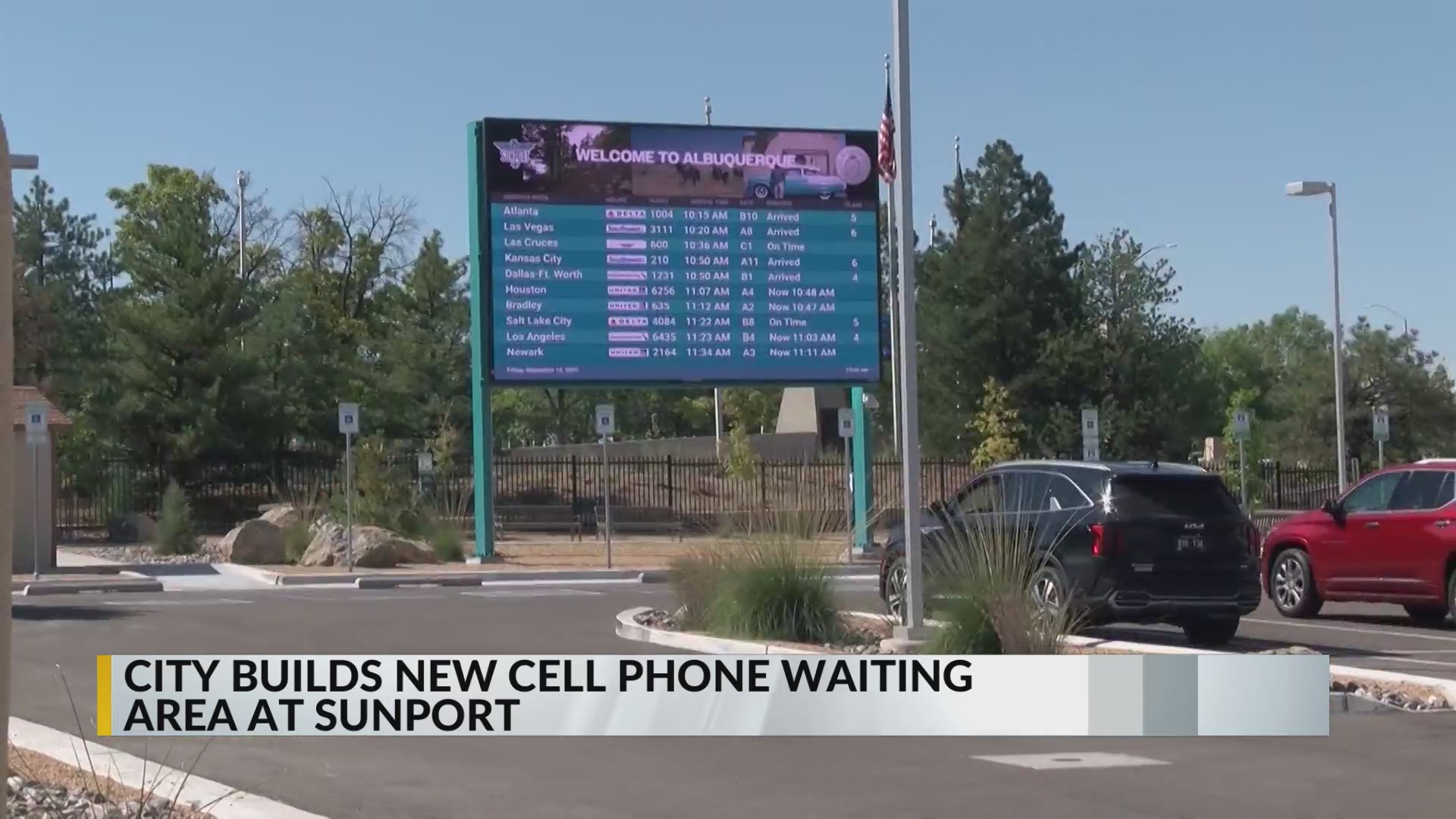 Albuquerque International Sunport completes $3.29M cell phone waiting lot