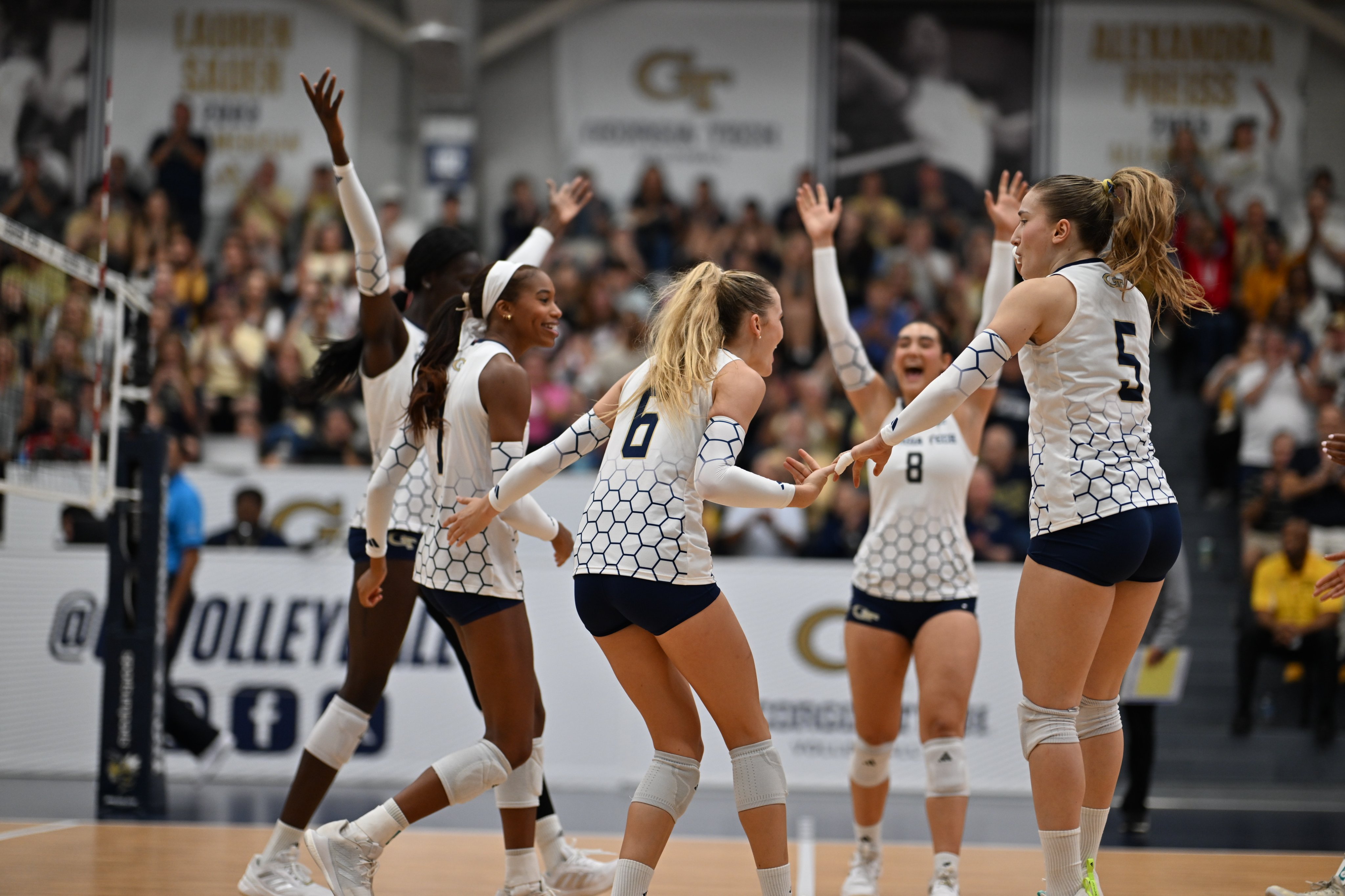 #21 GT Volleyball run over by #6 Wisconsin 3-0