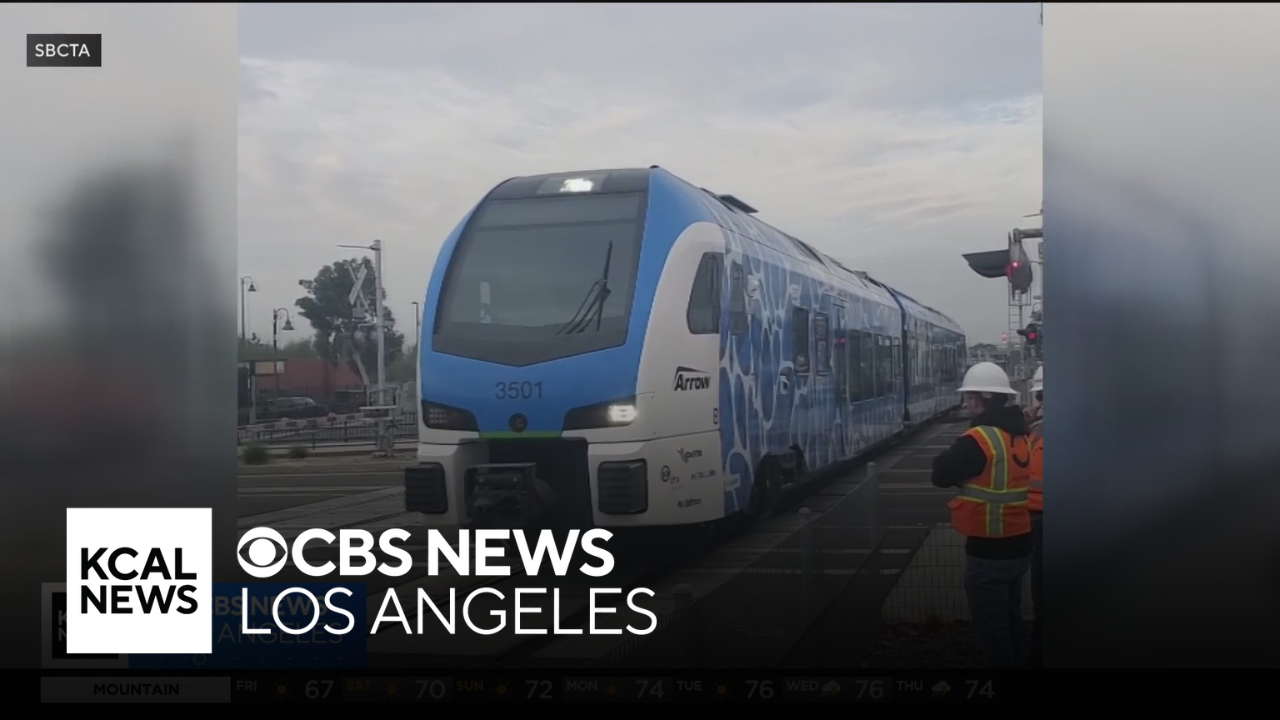 Zero emissions train rolls into the Inland Empire