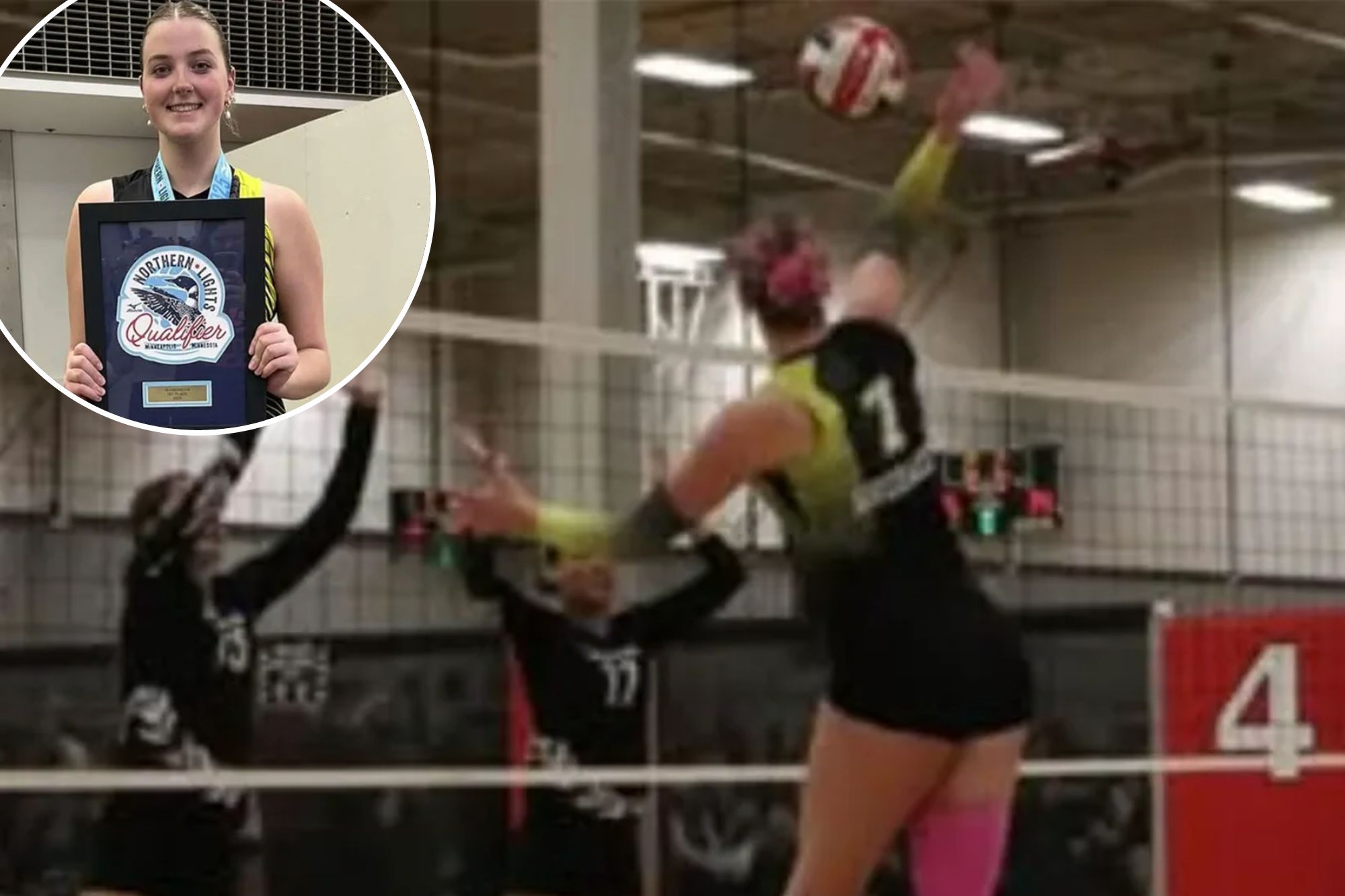 6-foot-8 volleyball star goes viral as she dominates high school ...