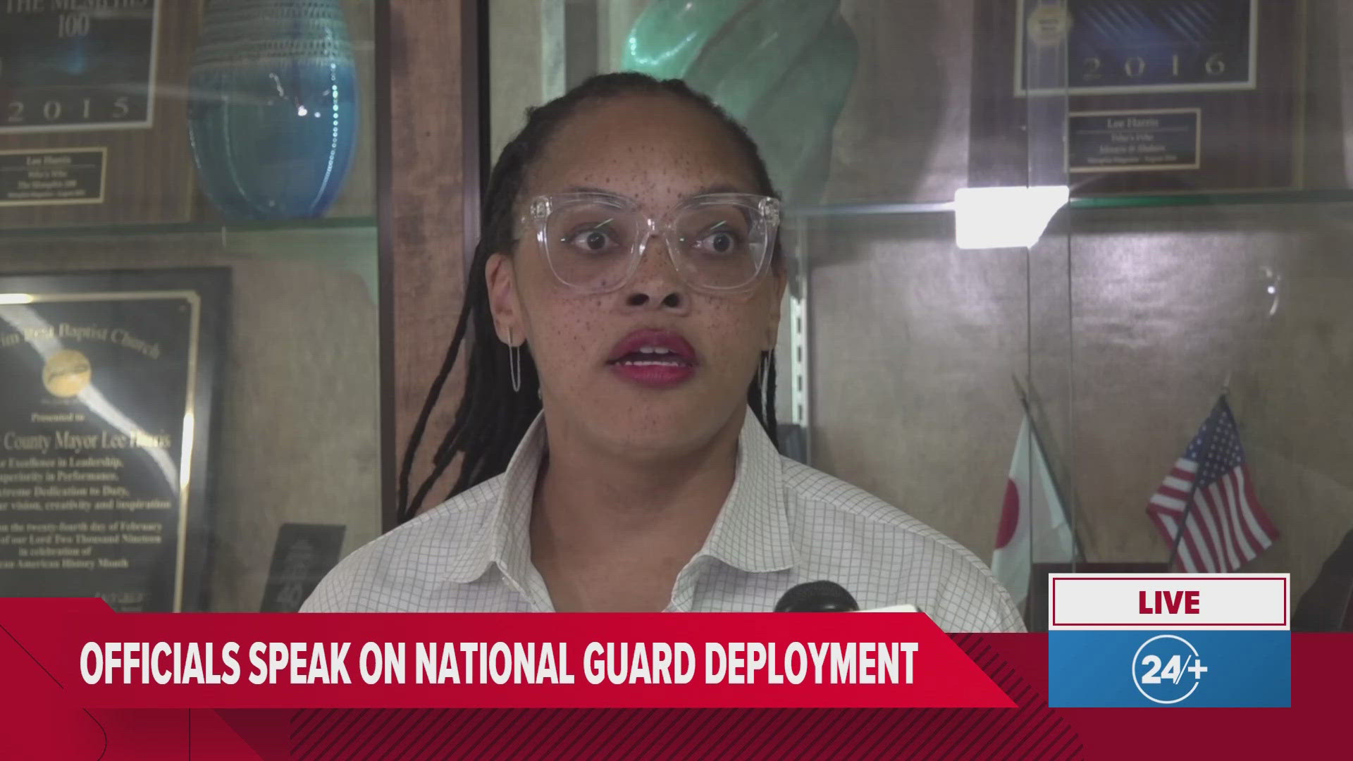 General Sessions County Clerk Tami Sawyer addresses National Guard ...
