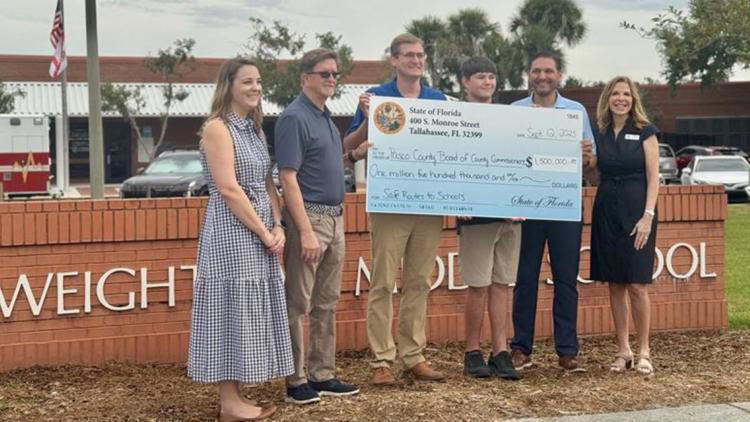 New sidewalks in Wesley Chapel aim to make routes to schools safer