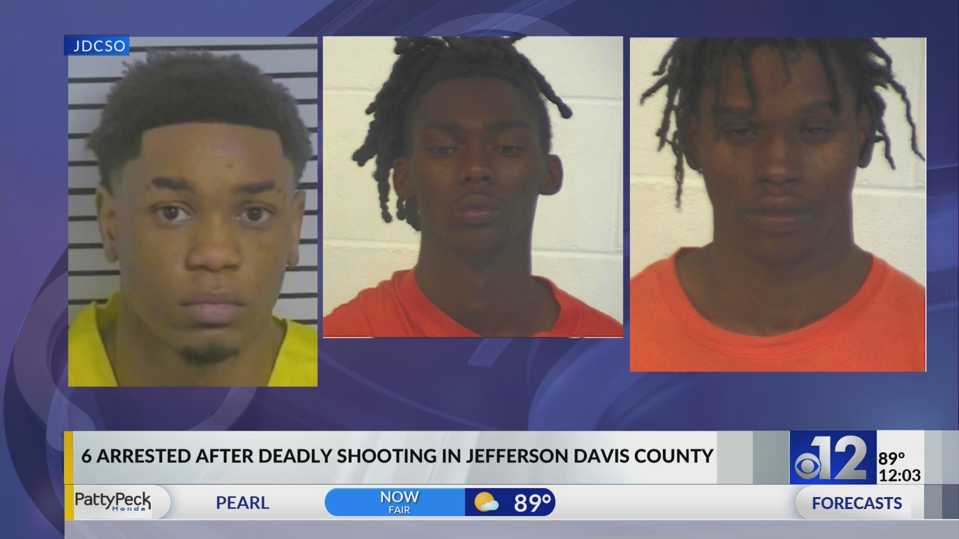 Six arrested after 17-year-old killed in Jefferson Davis County shooting