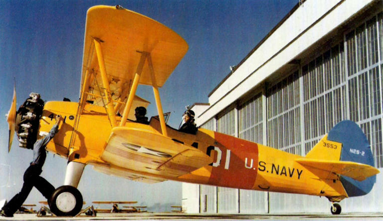 CAF Airbase Georgia Advances Restoration of Navy Stearman N2S-2